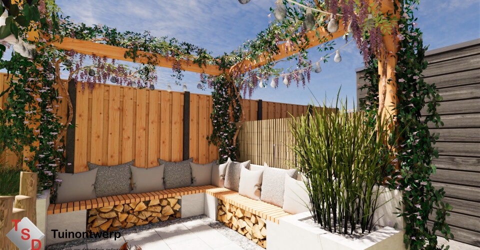 Groen, mediterraanse tuin